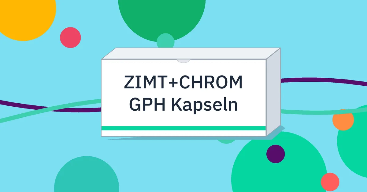 Symbolbild: Packung mit der Aufschrift ZIMT+CHROM GPH Kapseln (PZN 02886025) – Verfügbarkeit und Bezug in Apotheken in Frankfurt am Main