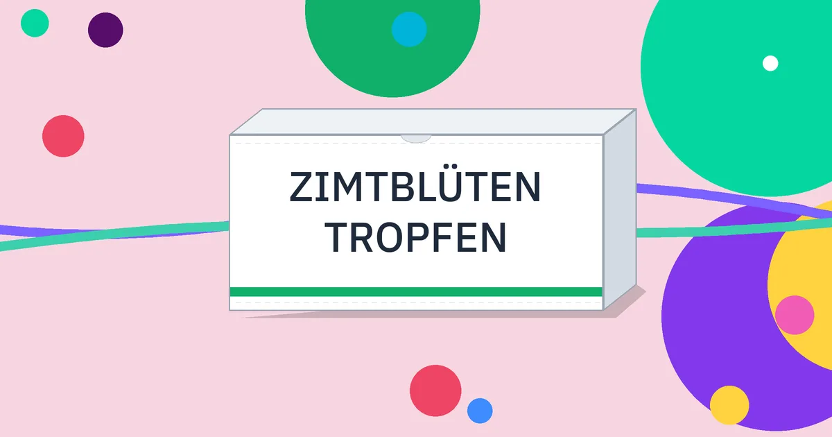 Symbolbild: Packung mit der Aufschrift ZIMTBLÜTEN TROPFEN (PZN 14282924) – Verfügbarkeit und Bezug in Apotheken in Frankfurt am Main