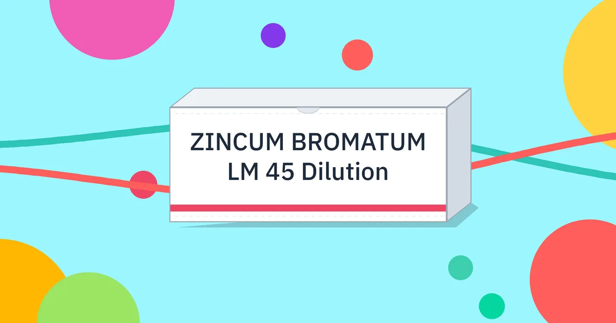 Symbolbild: Packung mit der Aufschrift ZINCUM BROMATUM LM 45 Dilution (PZN 13291855) – Verfügbarkeit und Bezug in Apotheken in Frankfurt am Main