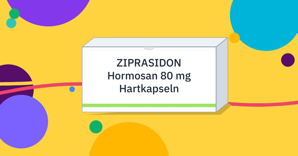 Symbolbild: Packung mit der Aufschrift ZIPRASIDON Hormosan 80 mg Hartkapseln (PZN 01154739) – Verfügbarkeit und Bezug in Apotheken in Frankfurt am Main