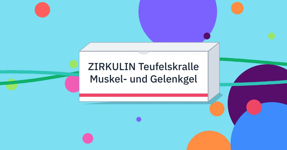 Symbolbild: Packung mit der Aufschrift ZIRKULIN Teufelskralle Muskel- und Gelenkgel (PZN 00373296) – Verfügbarkeit und Bezug in Apotheken in Frankfurt am Main