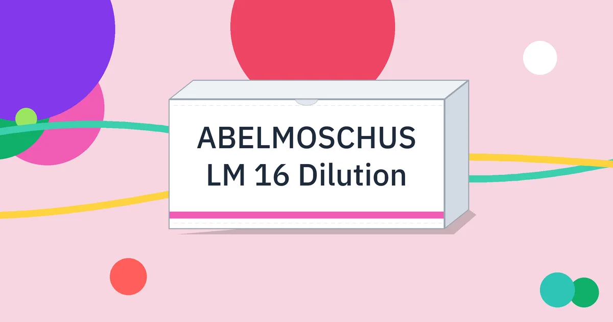 Symbolbild: Packung mit der Aufschrift ABELMOSCHUS LM 16 Dilution (PZN 12750249) – Verfügbarkeit und Bezug in Apotheken in Frankfurt am Main
