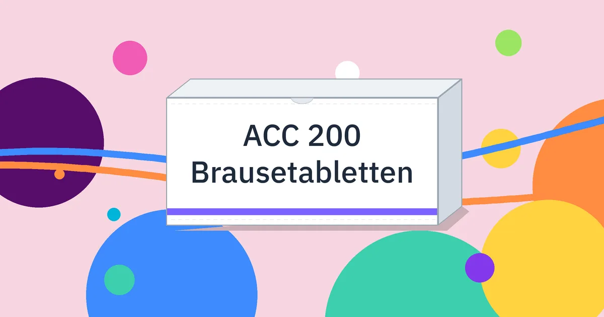 Symbolbild: Packung mit der Aufschrift ACC 200 Brausetabletten (PZN 04789763) – Verfügbarkeit und Bezug in Apotheken in Frankfurt am Main
