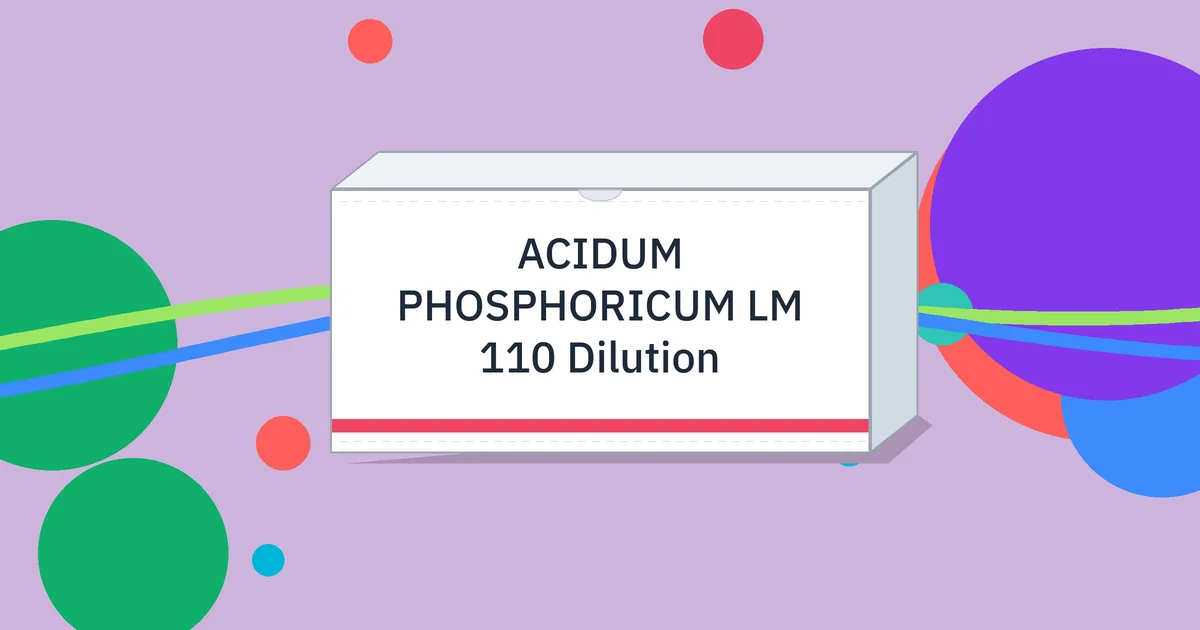 Symbolbild: Packung mit der Aufschrift ACIDUM PHOSPHORICUM LM 110 Dilution (PZN 12753466) – Verfügbarkeit und Bezug in Apotheken in Frankfurt am Main
