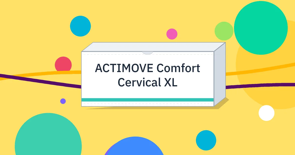 Symbolbild: Packung mit der Aufschrift ACTIMOVE Comfort Cervical XL (PZN 04836066) – Verfügbarkeit und Bezug in Apotheken in Frankfurt am Main