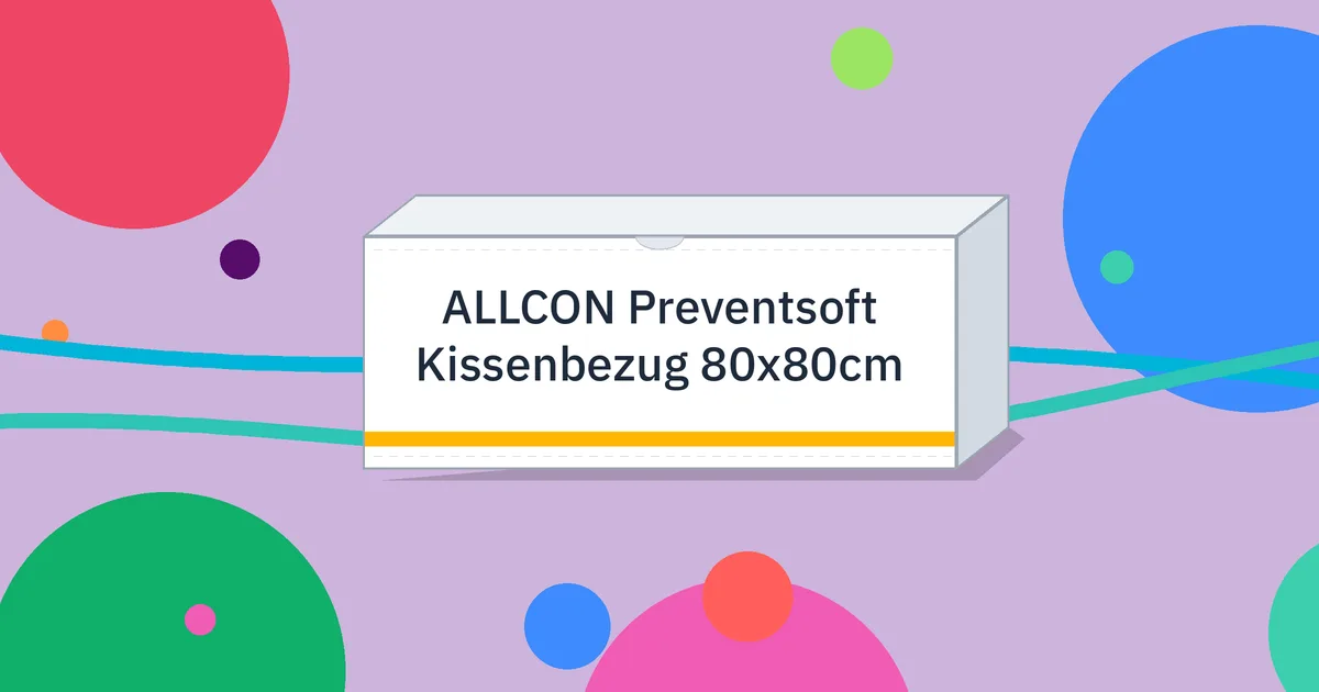 Symbolbild: Packung mit der Aufschrift ALLCON Preventsoft Kissenbezug 80x80cm (PZN 03106503) – Verfügbarkeit und Bezug in Apotheken in Frankfurt am Main