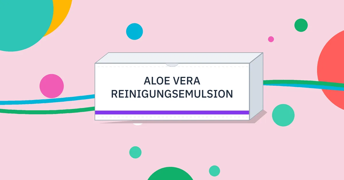 Symbolbild: Packung mit der Aufschrift ALOE VERA REINIGUNGSEMULSION (PZN 07121020) – Verfügbarkeit und Bezug in Apotheken in Frankfurt am Main