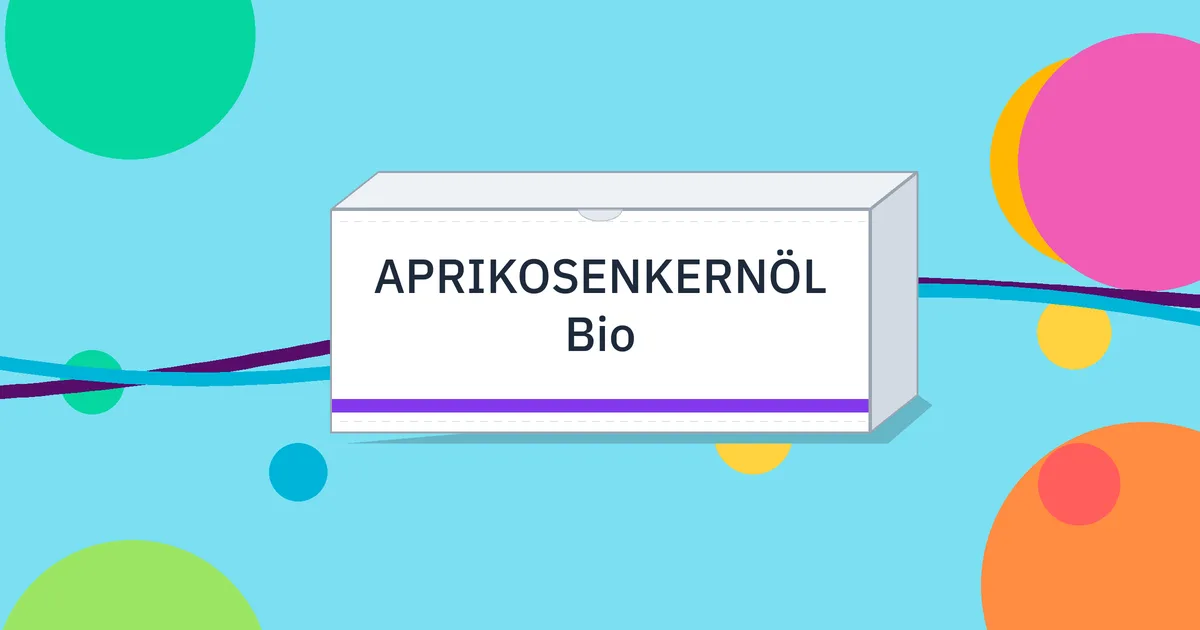 Symbolbild: Packung mit der Aufschrift APRIKOSENKERNÖL Bio (PZN 07235338) – Verfügbarkeit und Bezug in Apotheken in Frankfurt am Main