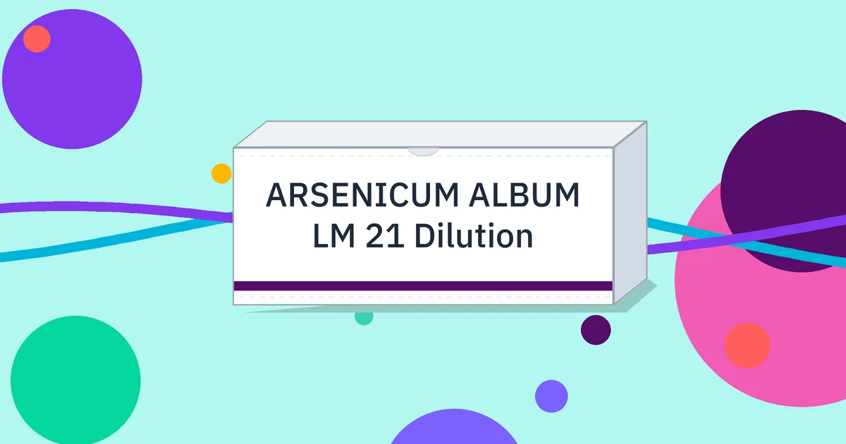 Symbolbild: Packung mit der Aufschrift ARSENICUM ALBUM LM 21 Dilution (PZN 12770973) – Verfügbarkeit und Bezug in Apotheken in Frankfurt am Main