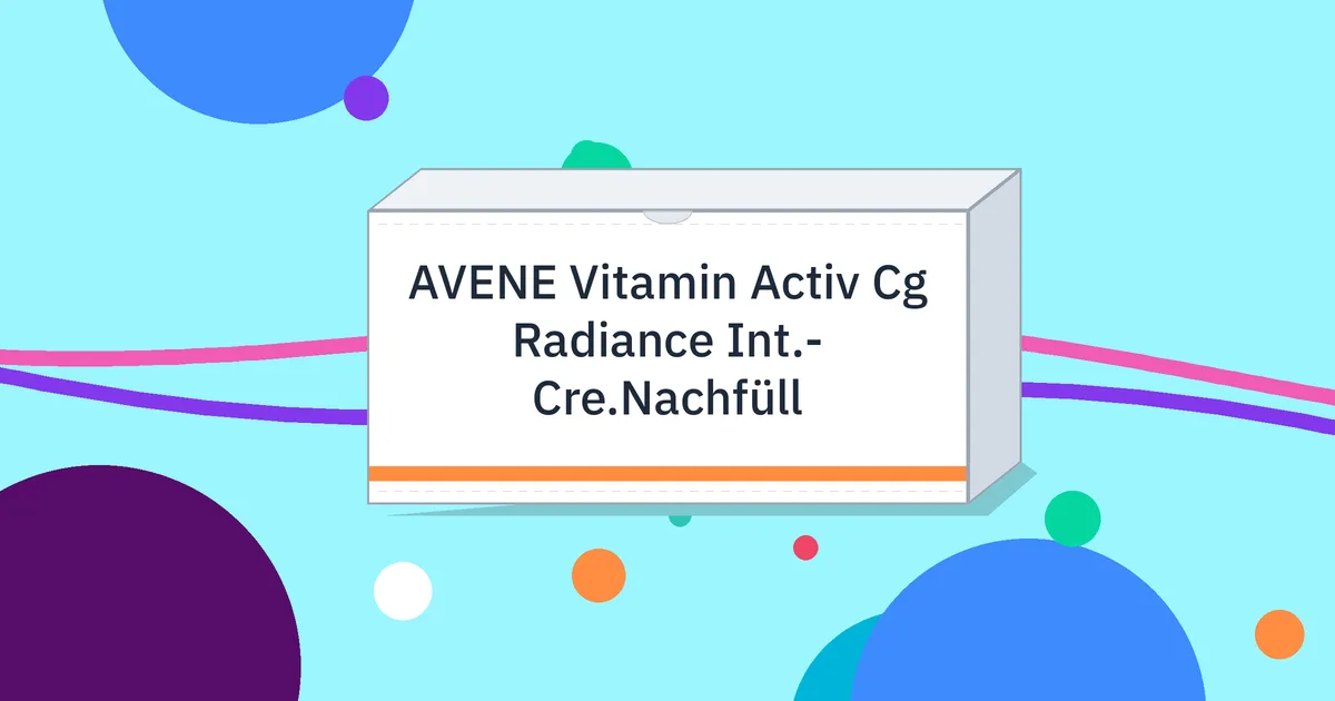 Symbolbild: Packung mit der Aufschrift AVENE Vitamin Activ Cg Radiance Int.-Cre.Nachfüll (PZN 18701677) – Verfügbarkeit und Bezug in Apotheken in Frankfurt am Main