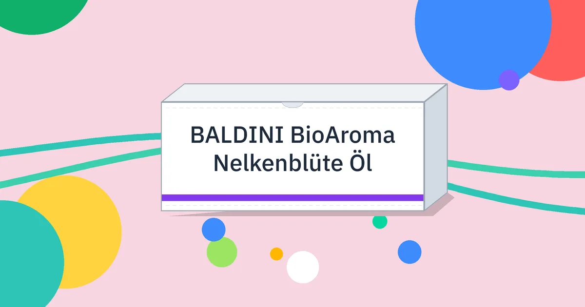 Symbolbild: Packung mit der Aufschrift BALDINI BioAroma Nelkenblüte Öl (PZN 12436754) – Verfügbarkeit und Bezug in Apotheken in Frankfurt am Main