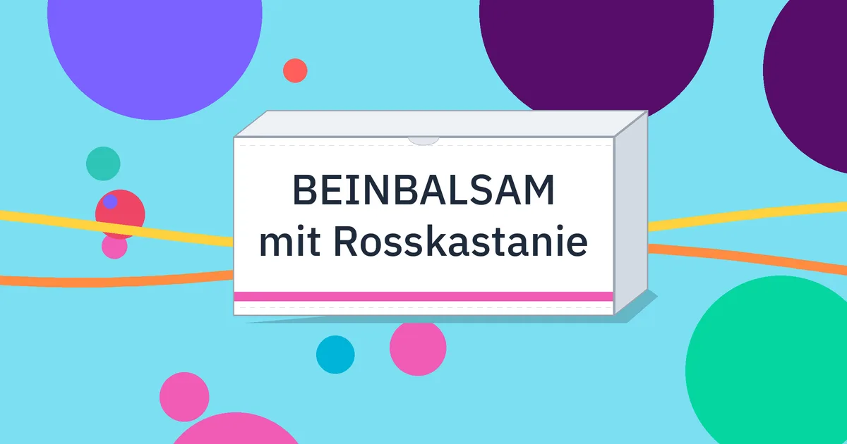 Symbolbild: Packung mit der Aufschrift BEINBALSAM mit Rosskastanie (PZN 00561827) – Verfügbarkeit und Bezug in Apotheken in Frankfurt am Main