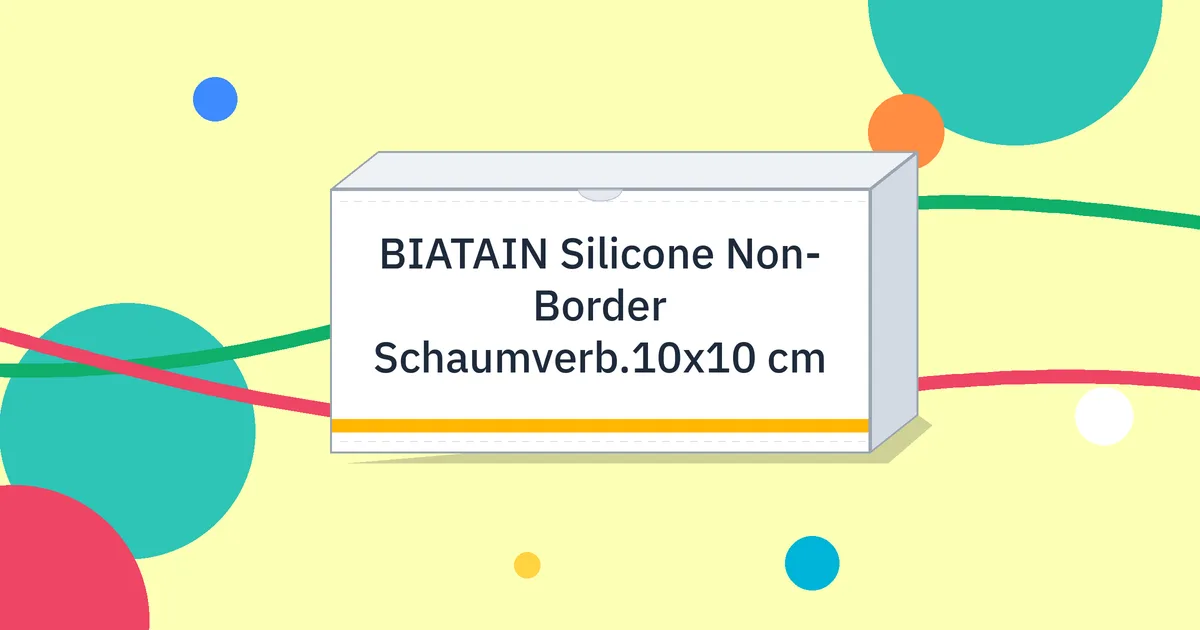 Symbolbild: Packung mit der Aufschrift BIATAIN Silicone Non-Border Schaumverb.10x10 cm (PZN 17971943) – Verfügbarkeit und Bezug in Apotheken in Frankfurt am Main