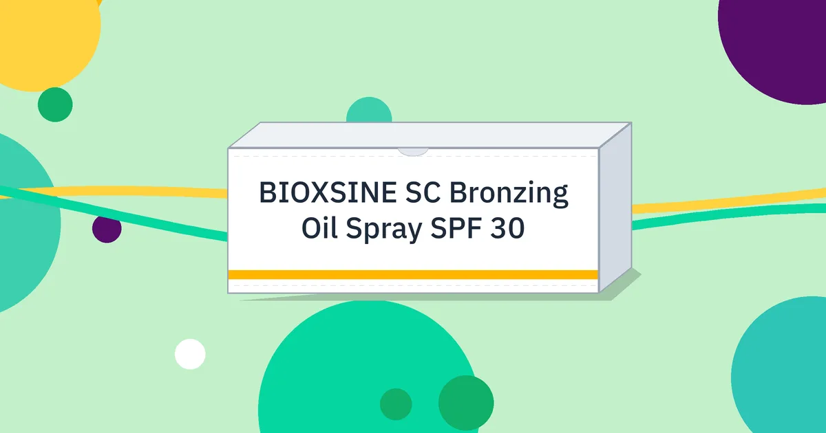 Symbolbild: Packung mit der Aufschrift BIOXSINE SC Bronzing Oil Spray SPF 30 (PZN 18380894) – Verfügbarkeit und Bezug in Apotheken in Frankfurt am Main