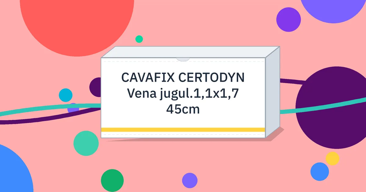Symbolbild: Packung mit der Aufschrift CAVAFIX CERTODYN Vena jugul.1,1x1,7 45cm (PZN 06166977) – Verfügbarkeit und Bezug in Apotheken in Frankfurt am Main