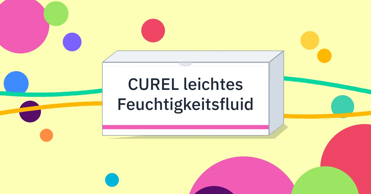 Symbolbild: Packung mit der Aufschrift CUREL leichtes Feuchtigkeitsfluid (PZN 19294458) – Verfügbarkeit und Bezug in Apotheken in Frankfurt am Main