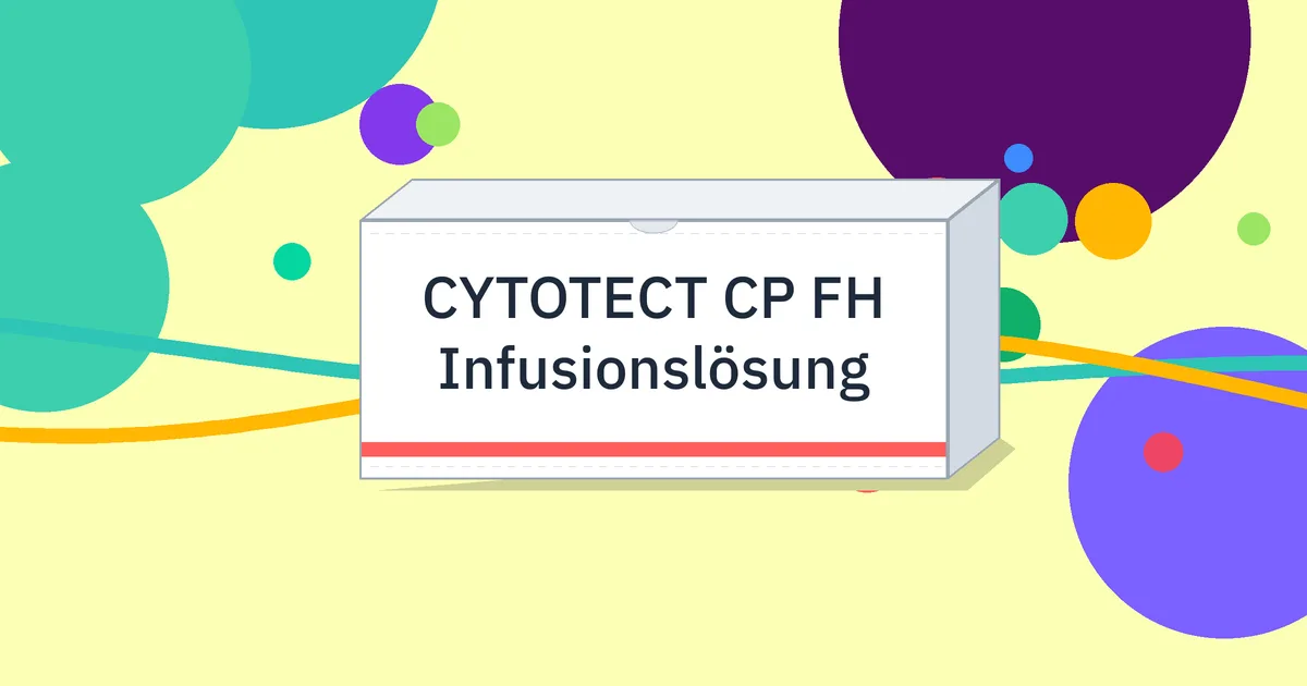 Symbolbild: Packung mit der Aufschrift CYTOTECT CP FH Infusionslösung (PZN 06939178) – Verfügbarkeit und Bezug in Apotheken in Frankfurt am Main