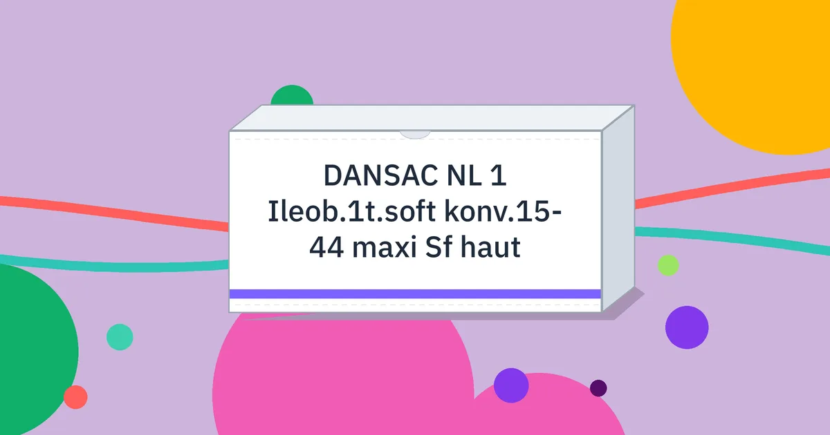 Symbolbild: Packung mit der Aufschrift DANSAC NL 1 Ileob.1t.soft konv.15-44 maxi Sf haut (PZN 11645421) – Verfügbarkeit und Bezug in Apotheken in Frankfurt am Main
