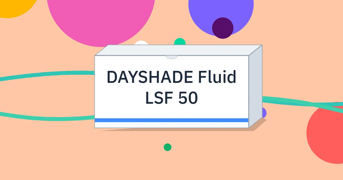 Symbolbild: Packung mit der Aufschrift DAYSHADE Fluid LSF 50 (PZN 20739210) – Verfügbarkeit und Bezug in Apotheken in Frankfurt am Main