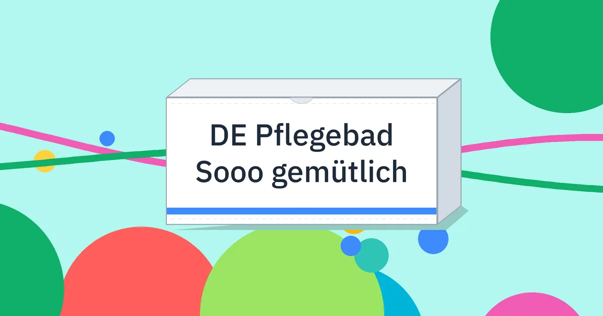 Symbolbild: Packung mit der Aufschrift DE Pflegebad Sooo gemütlich (PZN 17457264) – Verfügbarkeit und Bezug in Apotheken in Frankfurt am Main