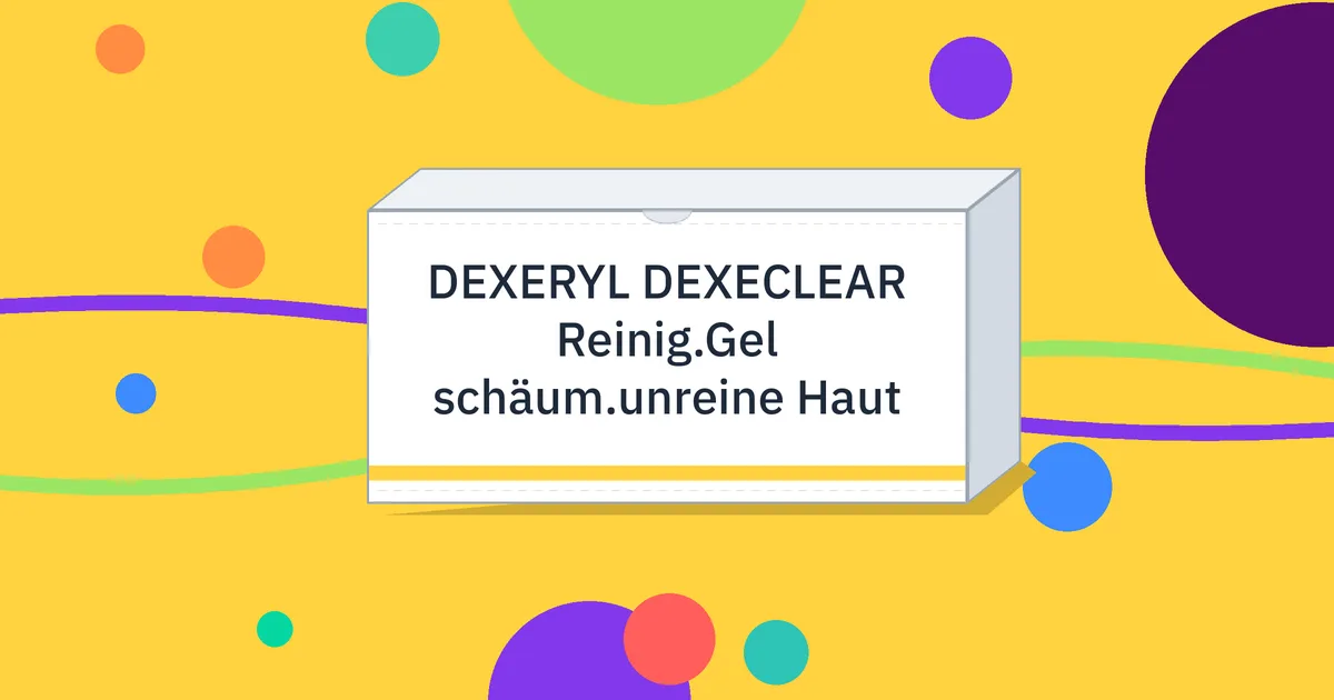 Symbolbild: Packung mit der Aufschrift DEXERYL DEXECLEAR Reinig.Gel schäum.unreine Haut (PZN 19641842) – Verfügbarkeit und Bezug in Apotheken in Frankfurt am Main