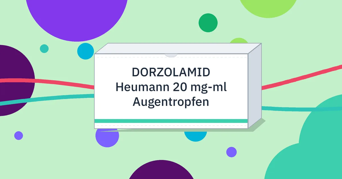 Symbolbild: Packung mit der Aufschrift DORZOLAMID Heumann 20 mg-ml Augentropfen (PZN 09687286) – Verfügbarkeit und Bezug in Apotheken in Frankfurt am Main