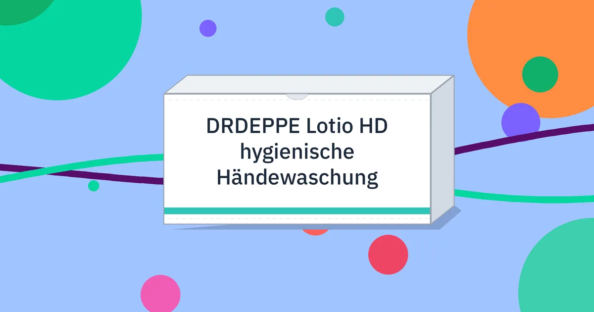 Symbolbild: Packung mit der Aufschrift DRDEPPE Lotio HD hygienische Händewaschung (PZN 18311522) – Verfügbarkeit und Bezug in Apotheken in Frankfurt am Main