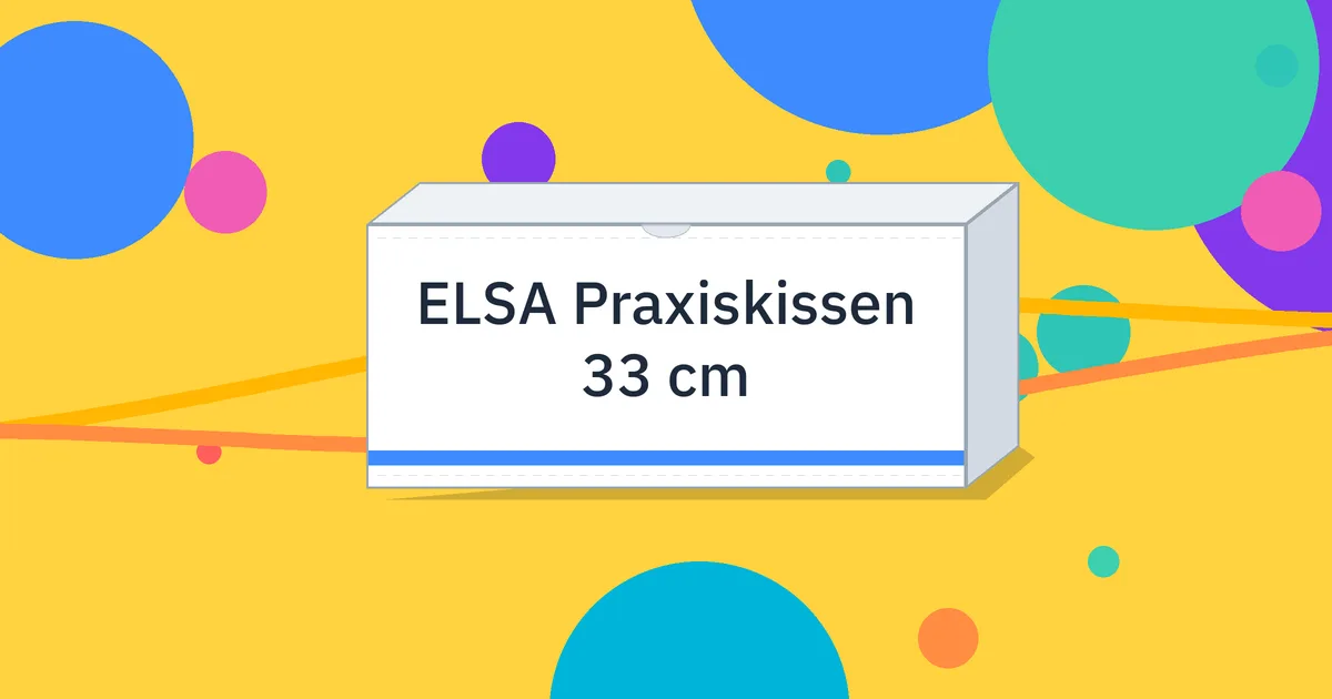 Symbolbild: Packung mit der Aufschrift ELSA Praxiskissen 33 cm (PZN 04652780) – Verfügbarkeit und Bezug in Apotheken in Frankfurt am Main