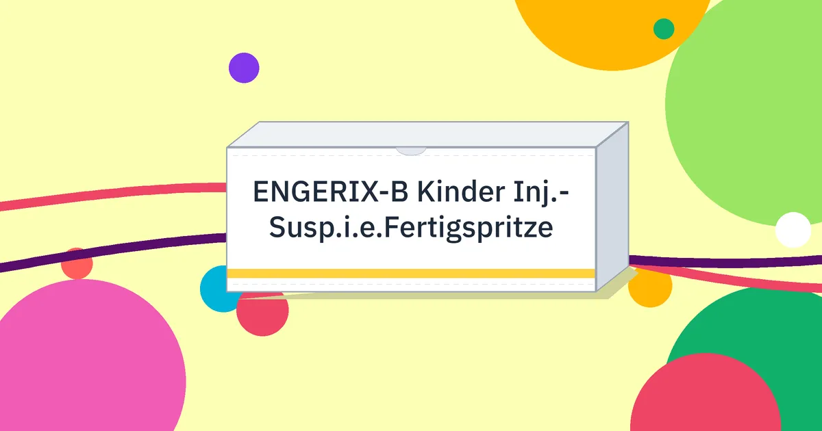 Symbolbild: Packung mit der Aufschrift ENGERIX-B Kinder Inj.-Susp.i.e.Fertigspritze (PZN 01018195) – Verfügbarkeit und Bezug in Apotheken in Frankfurt am Main