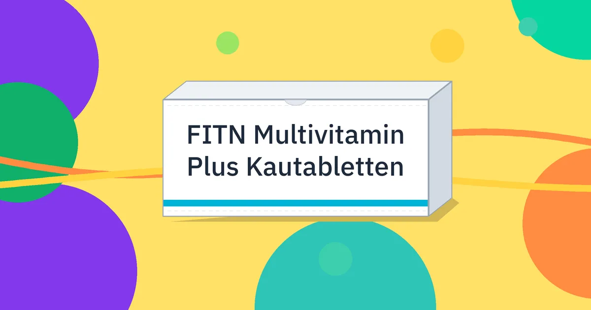 Symbolbild: Packung mit der Aufschrift FITN Multivitamin Plus Kautabletten (PZN 20194259) – Verfügbarkeit und Bezug in Apotheken in Frankfurt am Main