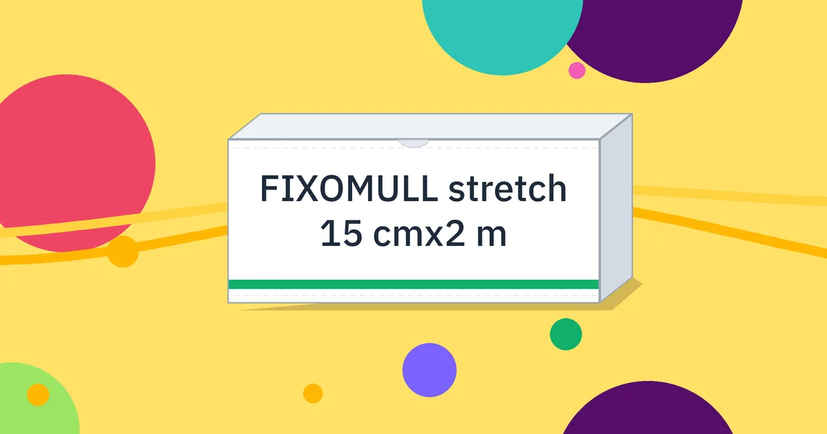 Symbolbild: Packung mit der Aufschrift FIXOMULL stretch 15 cmx2 m (PZN 20579947) – Verfügbarkeit und Bezug in Apotheken in Frankfurt am Main
