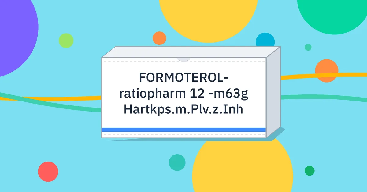 Symbolbild: Packung mit der Aufschrift FORMOTEROL-ratiopharm 12 -m63g Hartkps.m.Plv.z.Inh (PZN 12587921) – Verfügbarkeit und Bezug in Apotheken in Frankfurt am Main