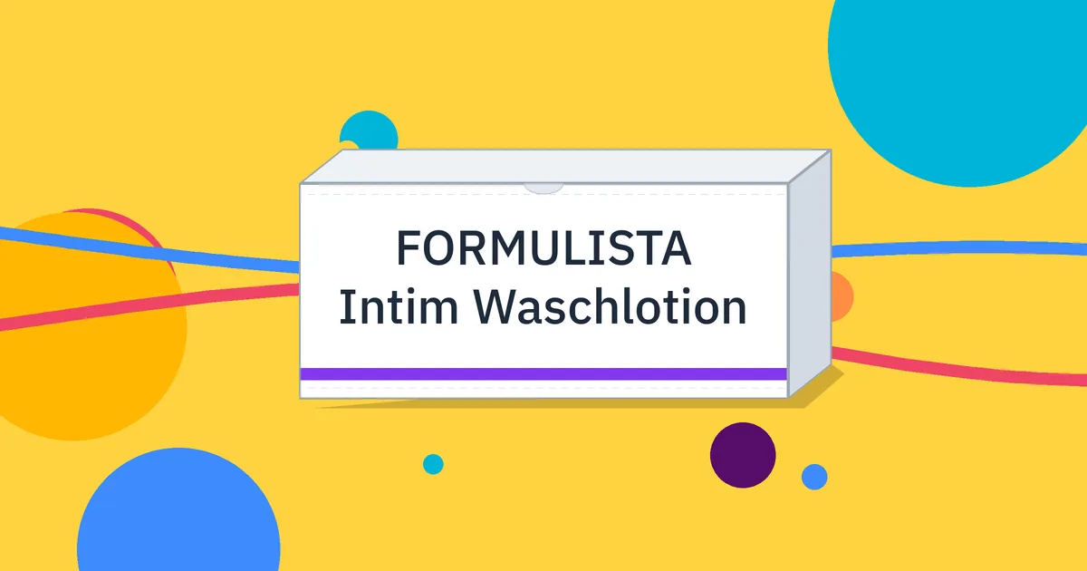 Symbolbild: Packung mit der Aufschrift FORMULISTA Intim Waschlotion (PZN 16239387) – Verfügbarkeit und Bezug in Apotheken in Frankfurt am Main