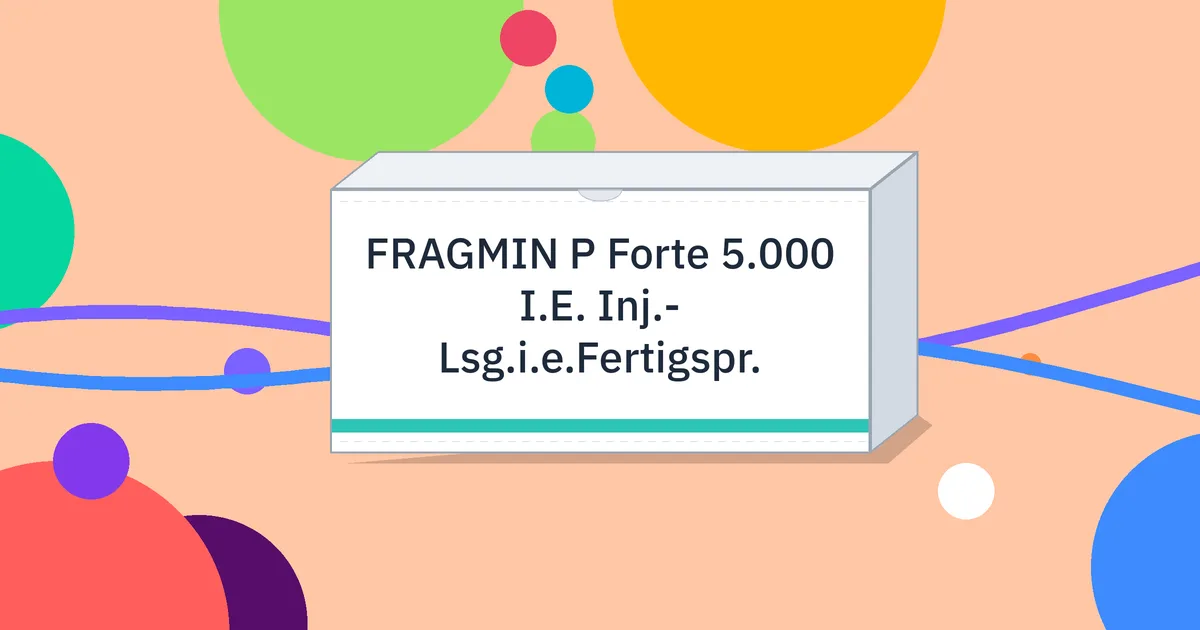 Symbolbild: Packung mit der Aufschrift FRAGMIN P Forte 5.000 I.E. Inj.-Lsg.i.e.Fertigspr. (PZN 05126792) – Verfügbarkeit und Bezug in Apotheken in Frankfurt am Main