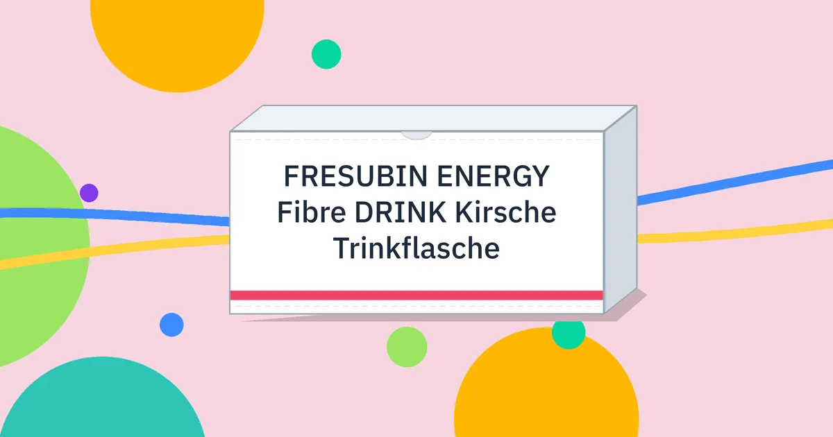 Symbolbild: Packung mit der Aufschrift FRESUBIN ENERGY Fibre DRINK Kirsche Trinkflasche (PZN 00262266) – Verfügbarkeit und Bezug in Apotheken in Frankfurt am Main