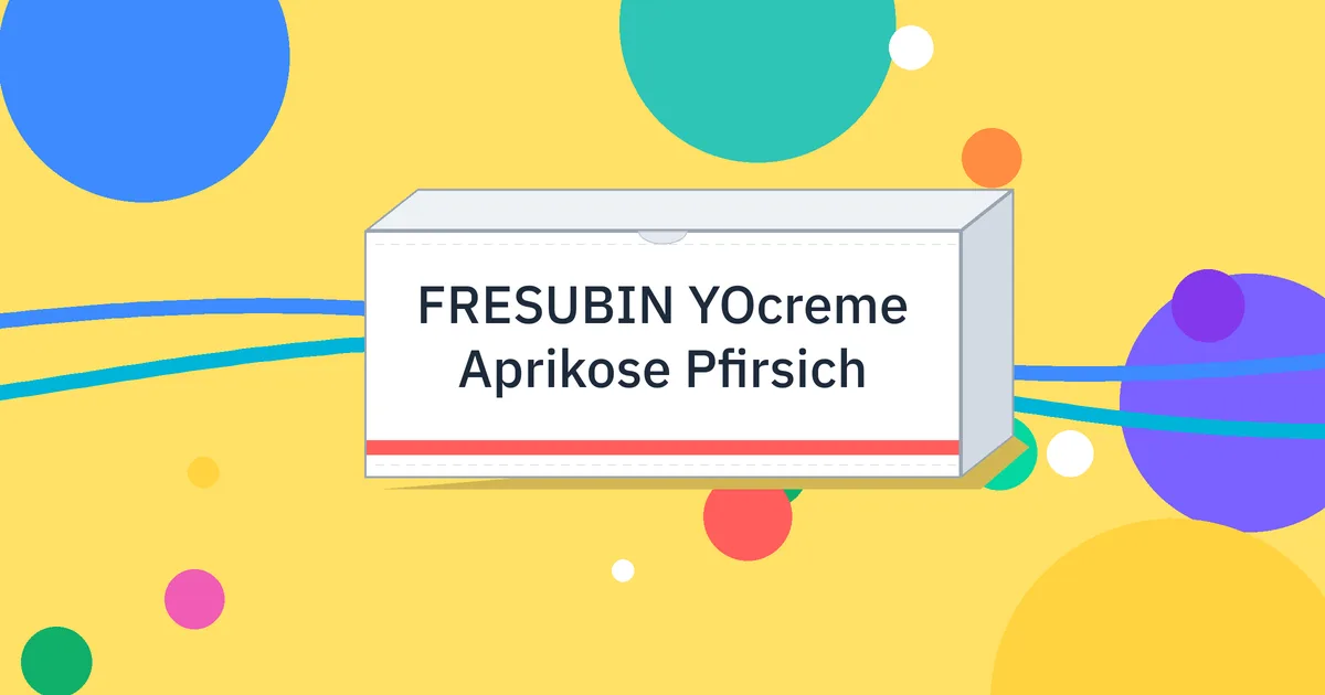 Symbolbild: Packung mit der Aufschrift FRESUBIN YOcreme Aprikose Pfirsich (PZN 09510151) – Verfügbarkeit und Bezug in Apotheken in Frankfurt am Main
