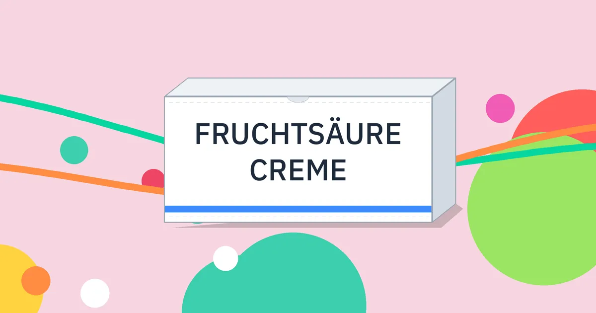 Symbolbild: Packung mit der Aufschrift FRUCHTSÄURE CREME (PZN 07265960) – Verfügbarkeit und Bezug in Apotheken in Frankfurt am Main