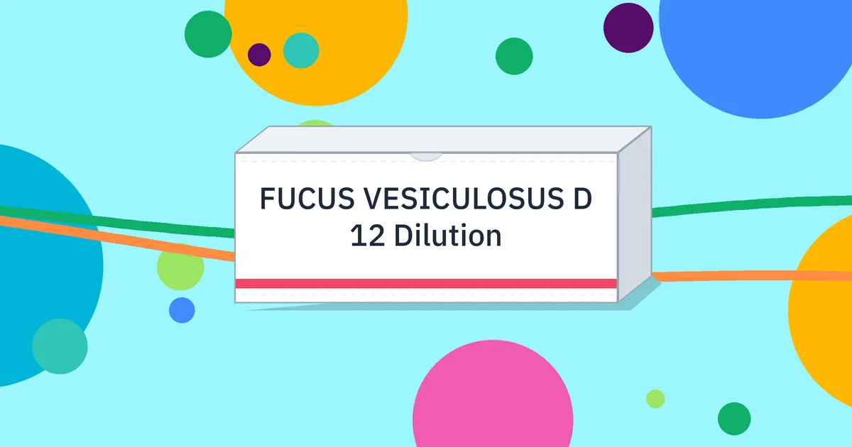 Symbolbild: Packung mit der Aufschrift FUCUS VESICULOSUS D 12 Dilution (PZN 07168323) – Verfügbarkeit und Bezug in Apotheken in Frankfurt am Main