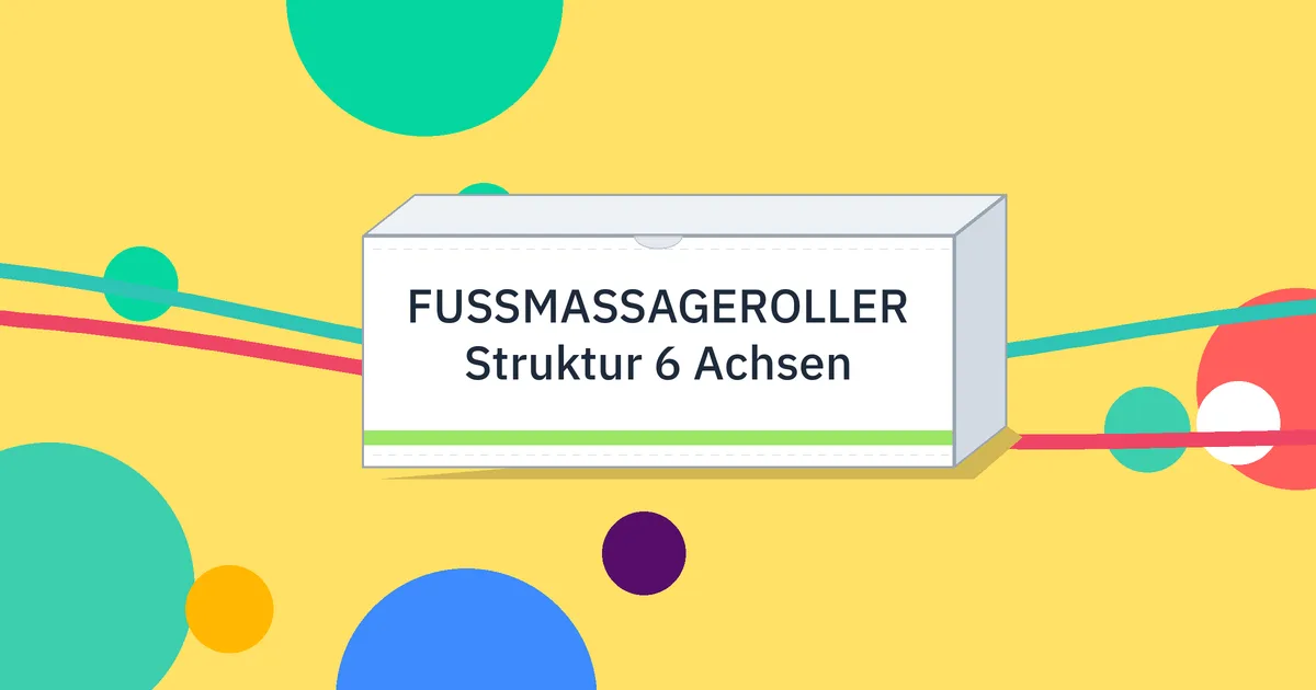 Symbolbild: Packung mit der Aufschrift FUSSMASSAGEROLLER Struktur 6 Achsen (PZN 10076429) – Verfügbarkeit und Bezug in Apotheken in Frankfurt am Main