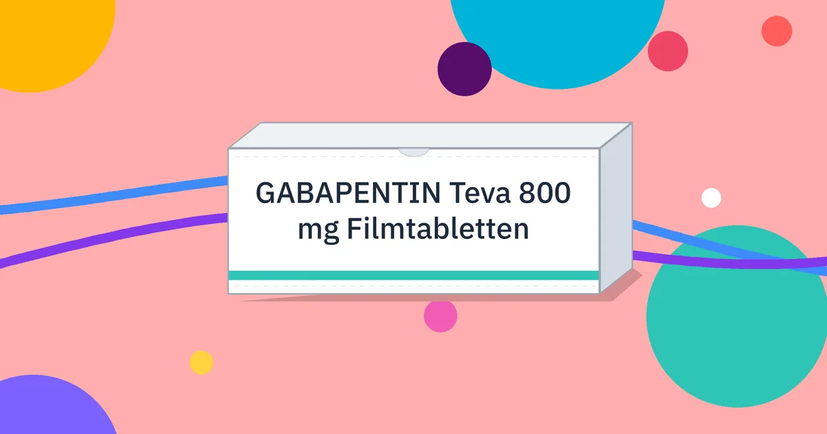 Symbolbild: Packung mit der Aufschrift GABAPENTIN Teva 800 mg Filmtabletten (PZN 01466019) – Verfügbarkeit und Bezug in Apotheken in Frankfurt am Main