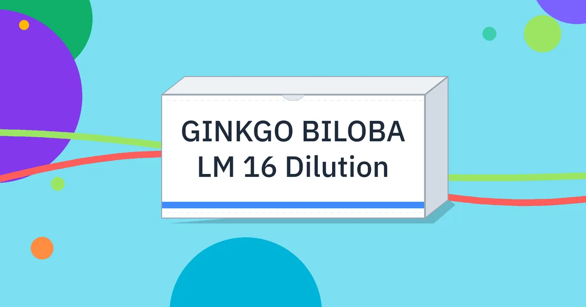 Symbolbild: Packung mit der Aufschrift GINKGO BILOBA LM 16 Dilution (PZN 12878104) – Verfügbarkeit und Bezug in Apotheken in Frankfurt am Main