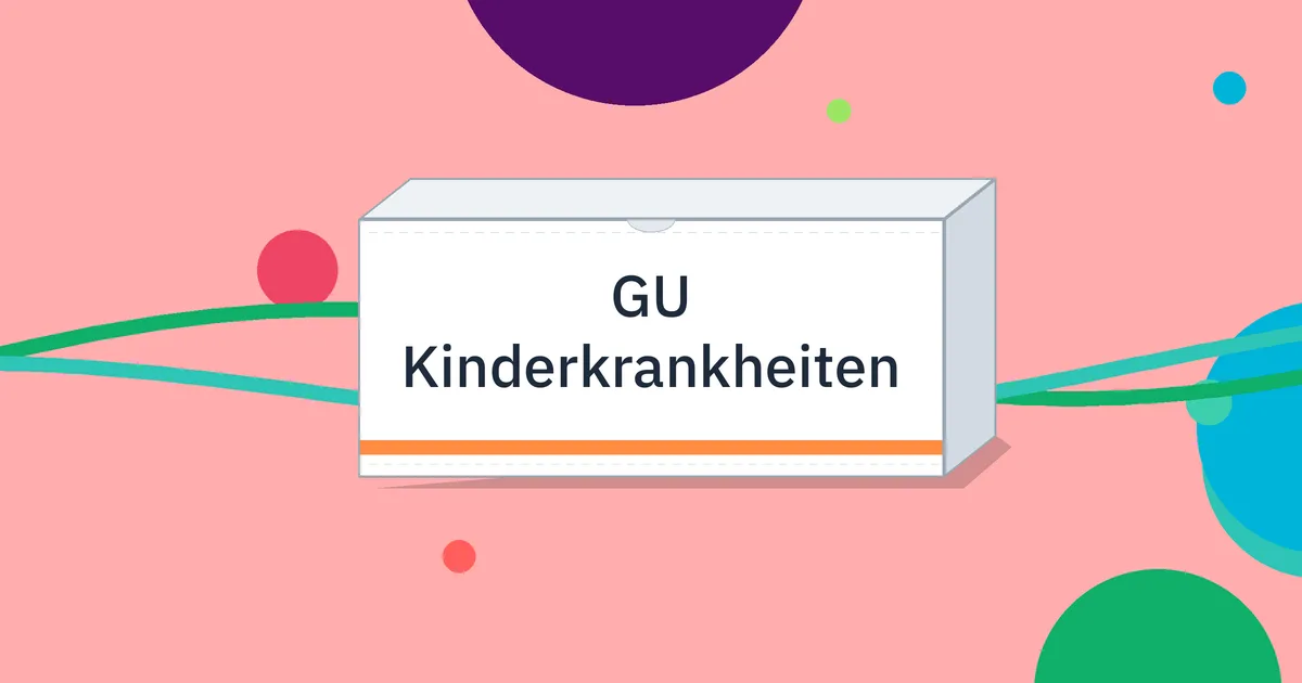 Symbolbild: Packung mit der Aufschrift GU Kinderkrankheiten (PZN 11600654) – Verfügbarkeit und Bezug in Apotheken in Frankfurt am Main