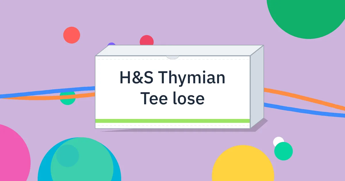 Symbolbild: Packung mit der Aufschrift H&S Thymian Tee lose (PZN 10355359) – Verfügbarkeit und Bezug in Apotheken in Frankfurt am Main