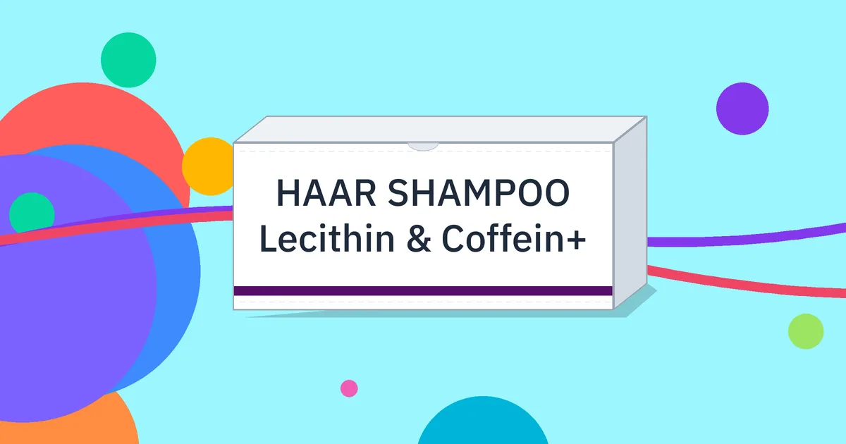 Symbolbild: Packung mit der Aufschrift HAAR SHAMPOO Lecithin & Coffein+ (PZN 19500277) – Verfügbarkeit und Bezug in Apotheken in Frankfurt am Main