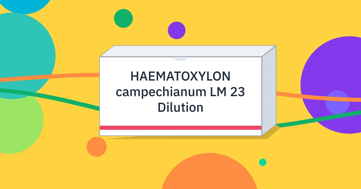 Symbolbild: Packung mit der Aufschrift HAEMATOXYLON campechianum LM 23 Dilution (PZN 13549437) – Verfügbarkeit und Bezug in Apotheken in Frankfurt am Main