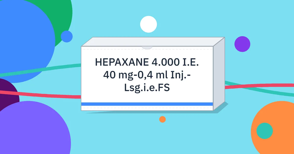Symbolbild: Packung mit der Aufschrift HEPAXANE 4.000 I.E. 40 mg-0,4 ml Inj.-Lsg.i.e.FS (PZN 19875988) – Verfügbarkeit und Bezug in Apotheken in Frankfurt am Main