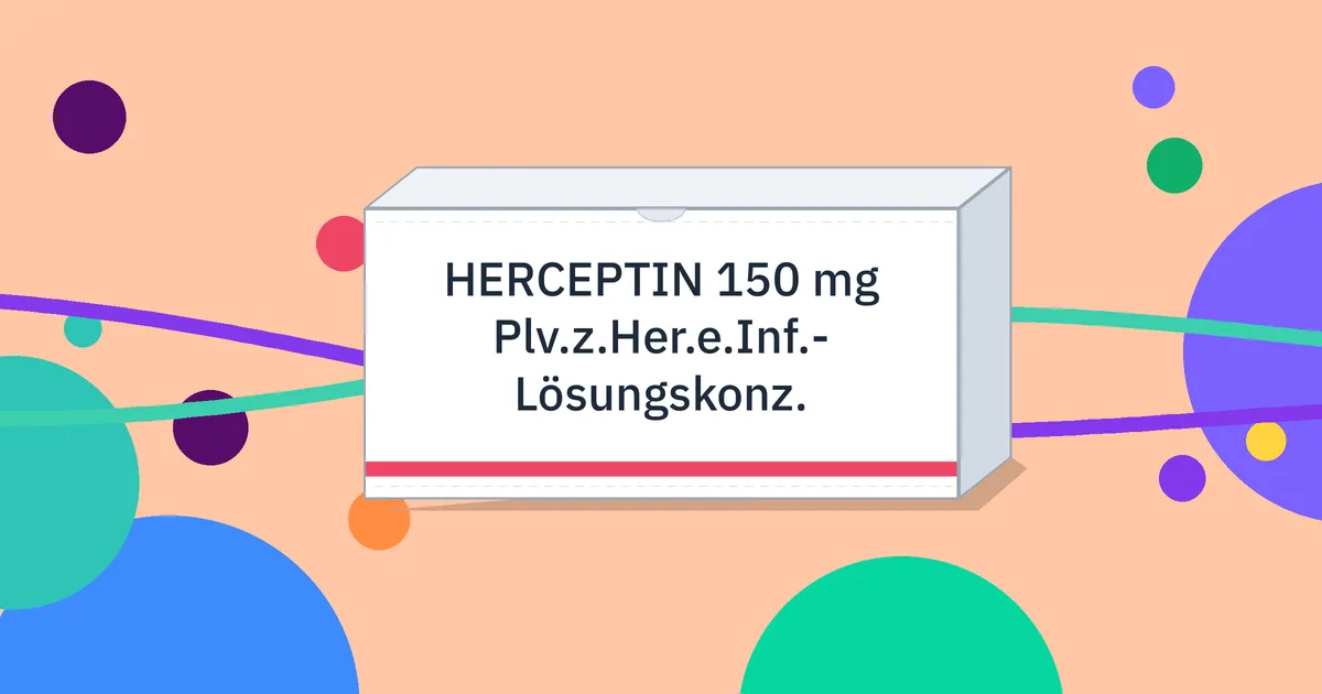 Symbolbild: Packung mit der Aufschrift HERCEPTIN 150 mg Plv.z.Her.e.Inf.-Lösungskonz. (PZN 07303956) – Verfügbarkeit und Bezug in Apotheken in Frankfurt am Main
