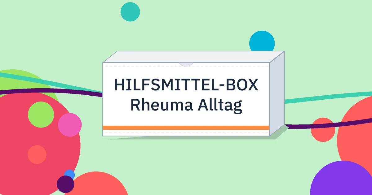 Symbolbild: Packung mit der Aufschrift HILFSMITTEL-BOX Rheuma Alltag (PZN 15385112) – Verfügbarkeit und Bezug in Apotheken in Frankfurt am Main