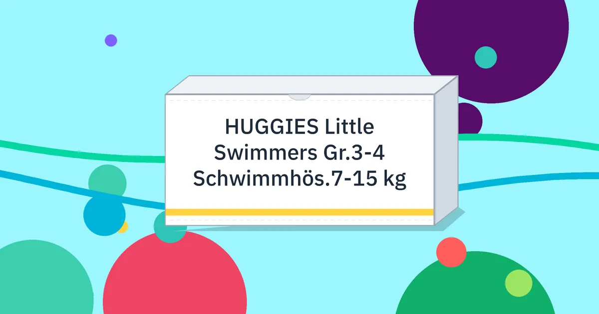 Symbolbild: Packung mit der Aufschrift HUGGIES Little Swimmers Gr.3-4 Schwimmhös.7-15 kg (PZN 14361084) – Verfügbarkeit und Bezug in Apotheken in Frankfurt am Main