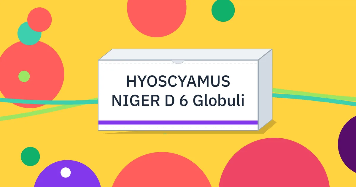 Symbolbild: Packung mit der Aufschrift HYOSCYAMUS NIGER D 6 Globuli (PZN 15304734) – Verfügbarkeit und Bezug in Apotheken in Frankfurt am Main